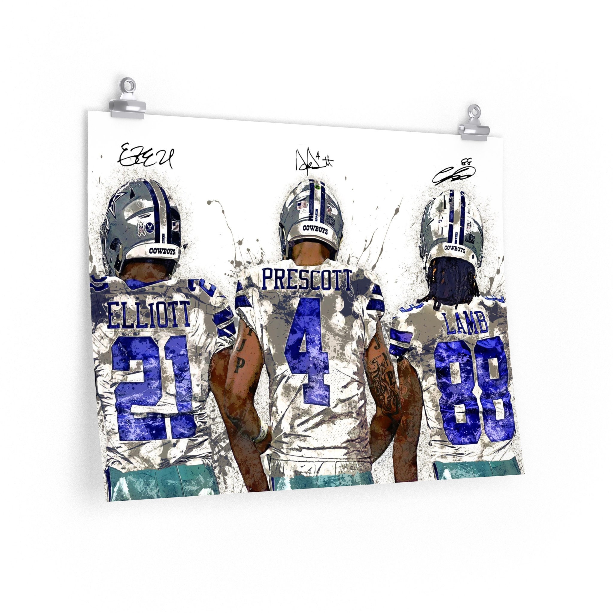Dak Prescott, CeeDee Lamb, Ezekiel Elliott Poster, Football Poster sold ...