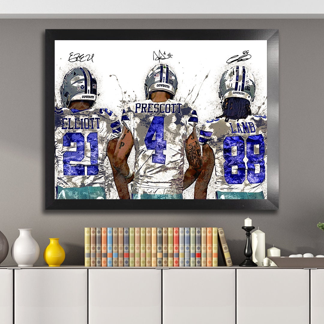 Dak Prescott, CeeDee Lamb, Ezekiel Elliott Poster, Football Poster sold ...