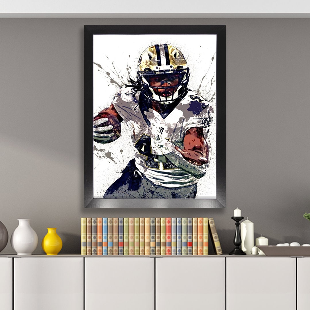 Alvin Kamara, N€W Orleans Saints, Premium Poster Print, Canvas Wrap ...