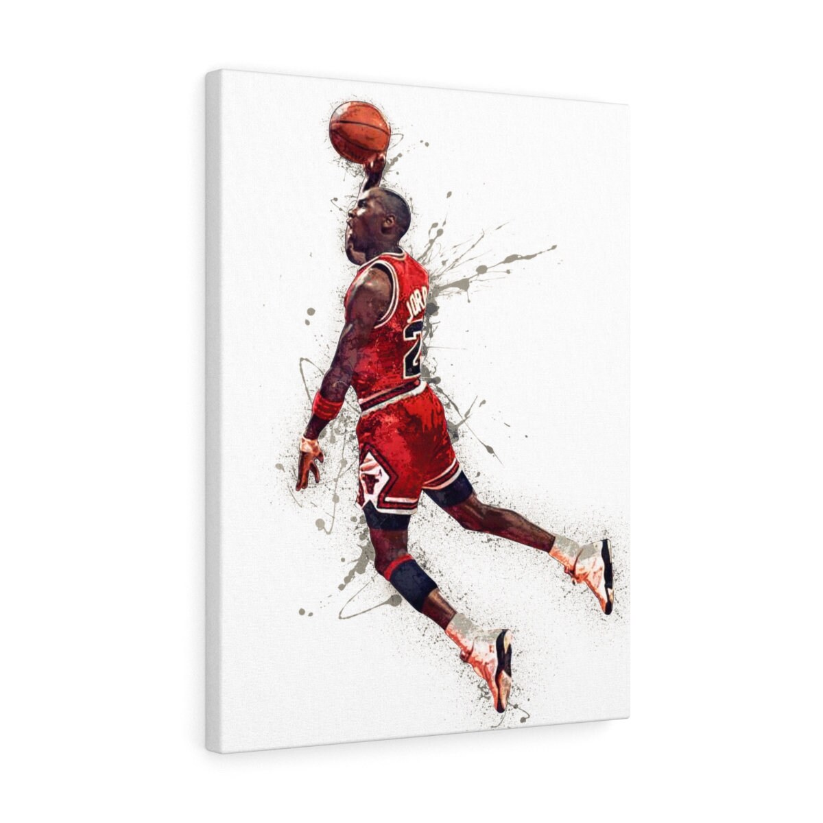 Michael Jordan Dunk Poster, Canvas Wrap