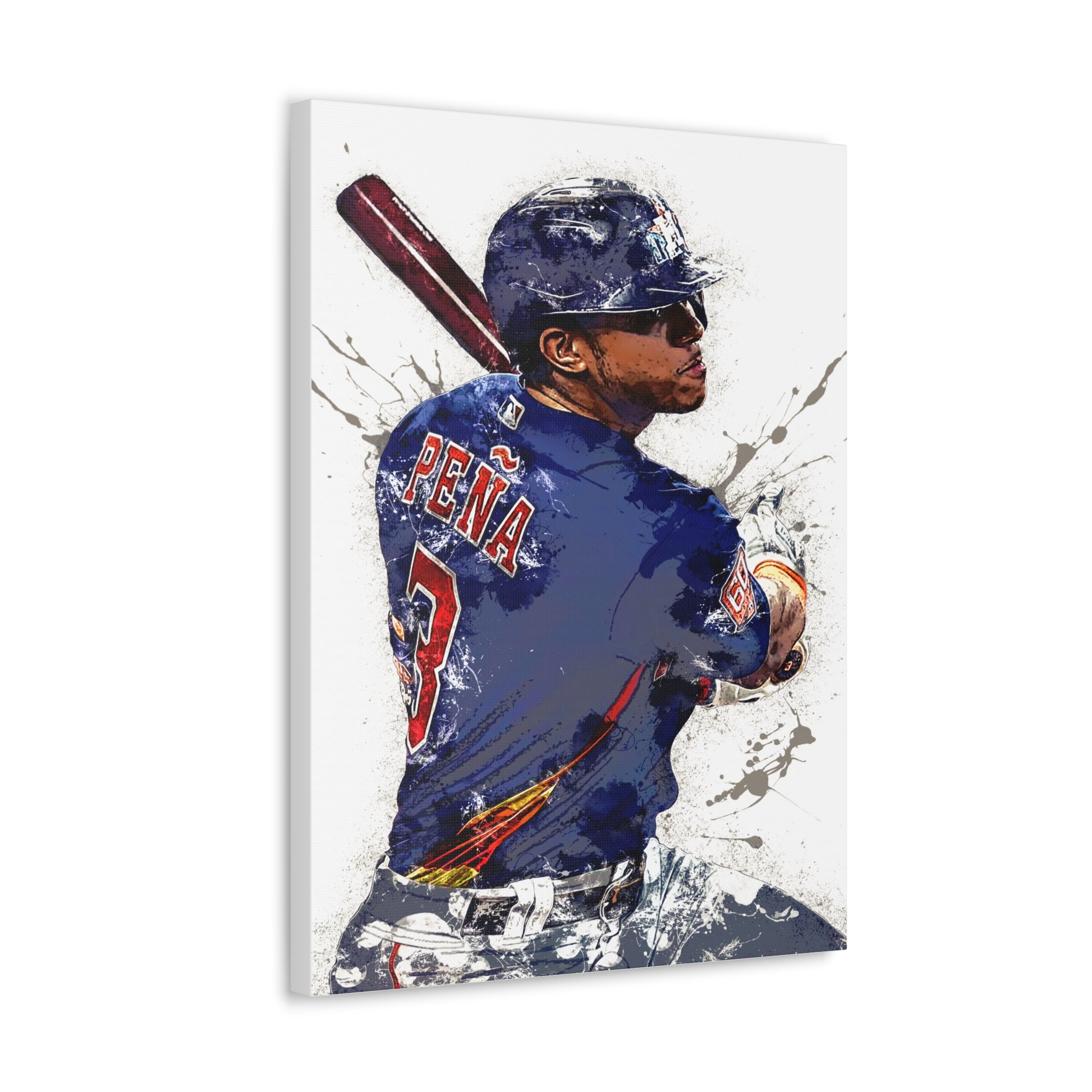 Jeremy Pena Poster, Houston Astros, Canvas Wrap, Kids Room, Man Cave ...
