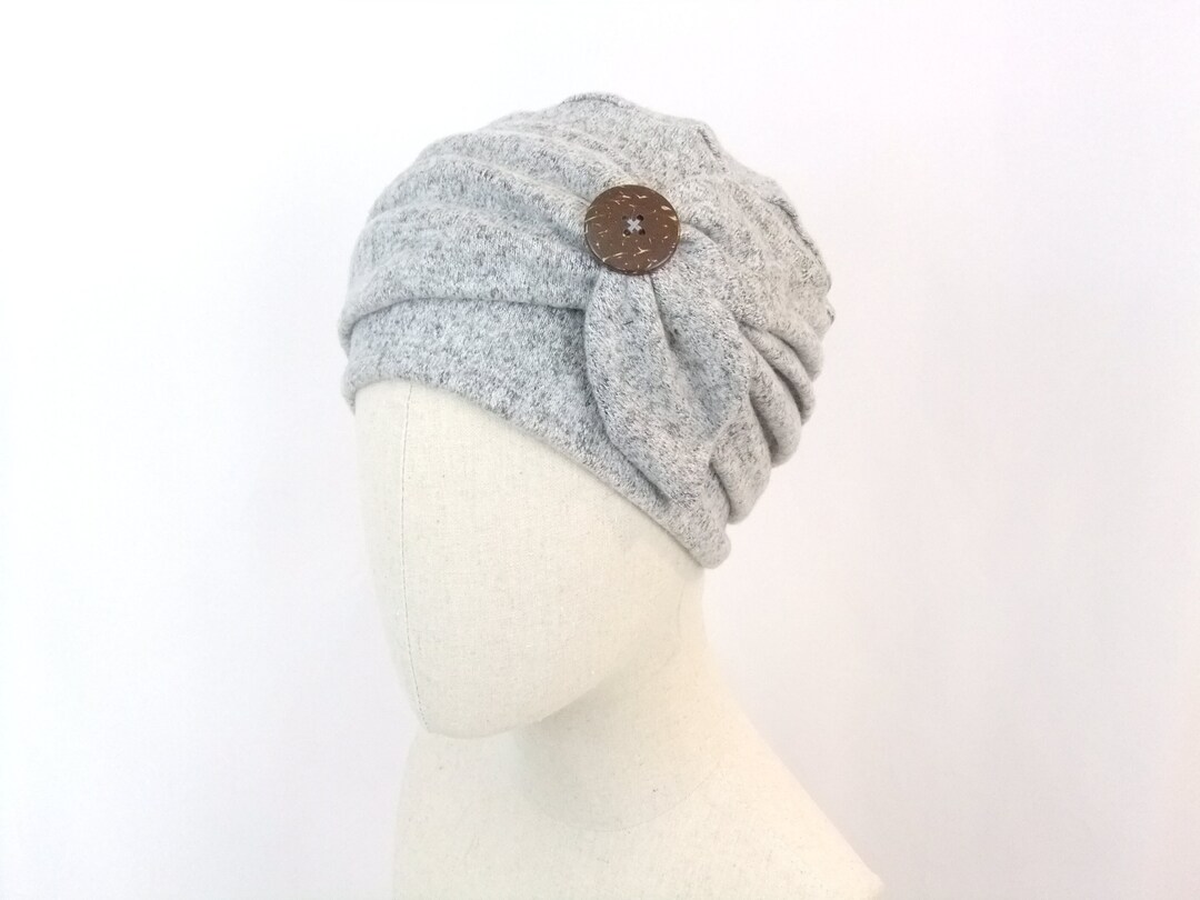 Chunky Winter Chemo Hat With Button - Etsy