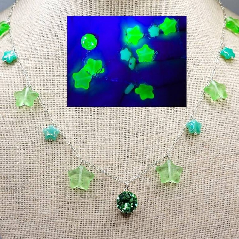 Uranium Glass Jewelry - Etsy