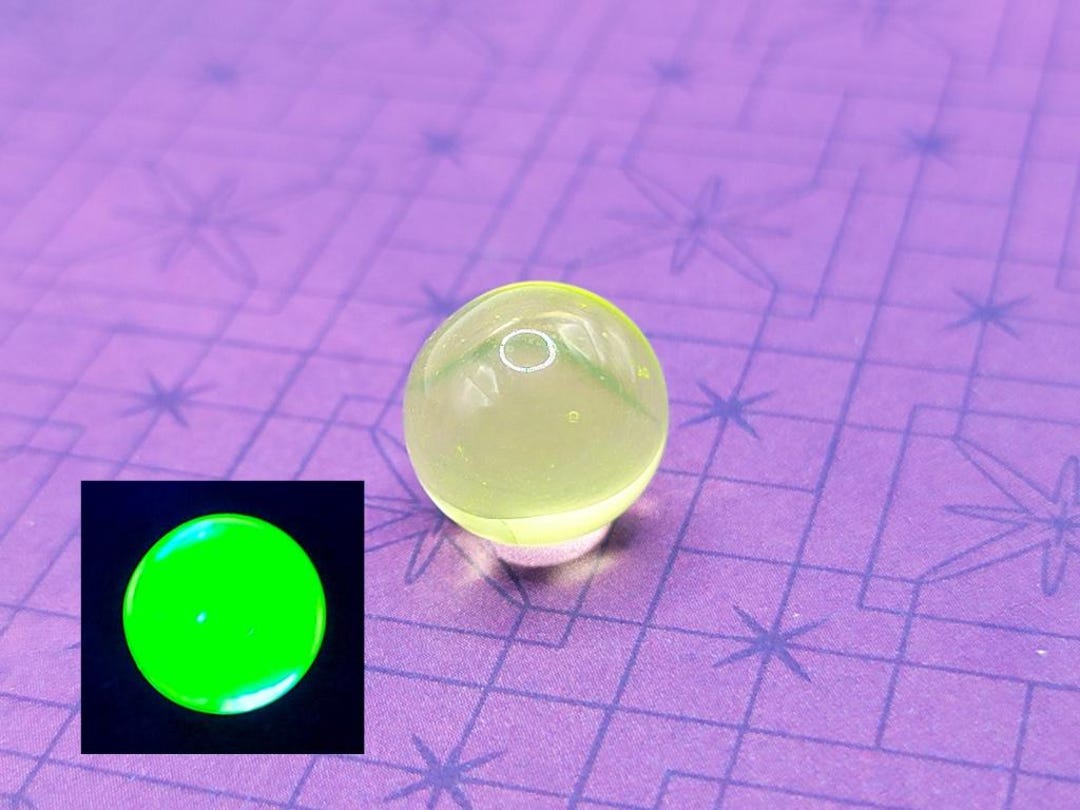 14mm Vaseline Glass Marble Undrilled Yellow Uranium Glass Ball - Etsy