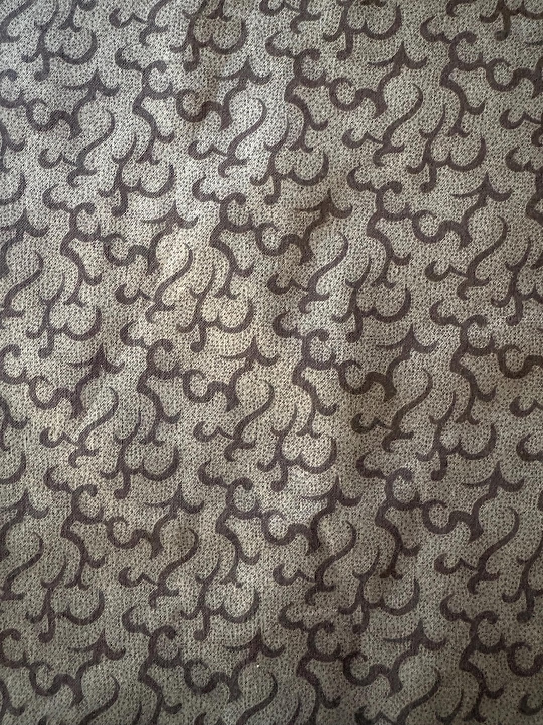 Black Gray Print Cotton Fabric Quilting Sewing Material 3 Yds - Etsy
