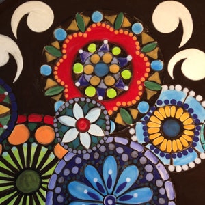 Unique Round Ceramic Handmade Mandala Plate by Mumgaya Ceramics ...