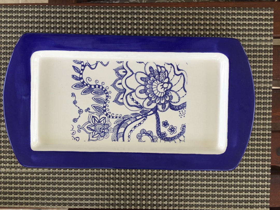 Florida Platter, Handpainted Ceramic, Pottery, Mumgaya Ceramics - Etsy