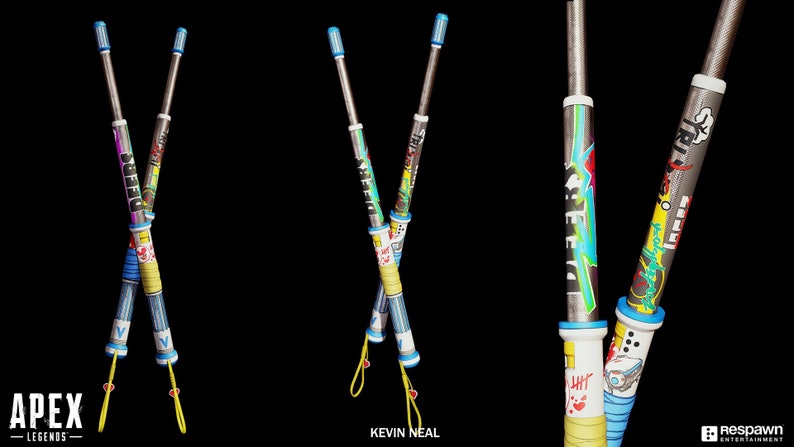 Apex Legends Lifeline Shock Stick Sticker Set - Etsy