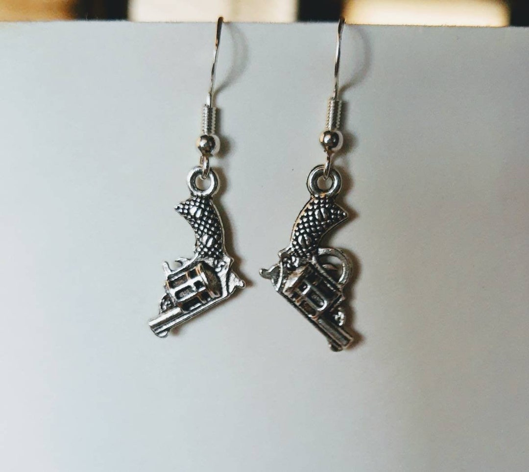 Revolver Earrings W/ Sterling Silver Hook / 925 - Etsy