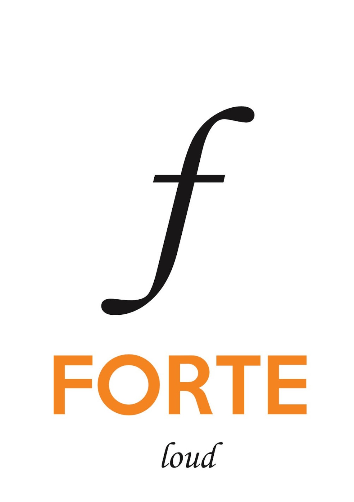 Dynamics Fortissimo to Pianissimo Set of 7 Rainbow Colors - Etsy