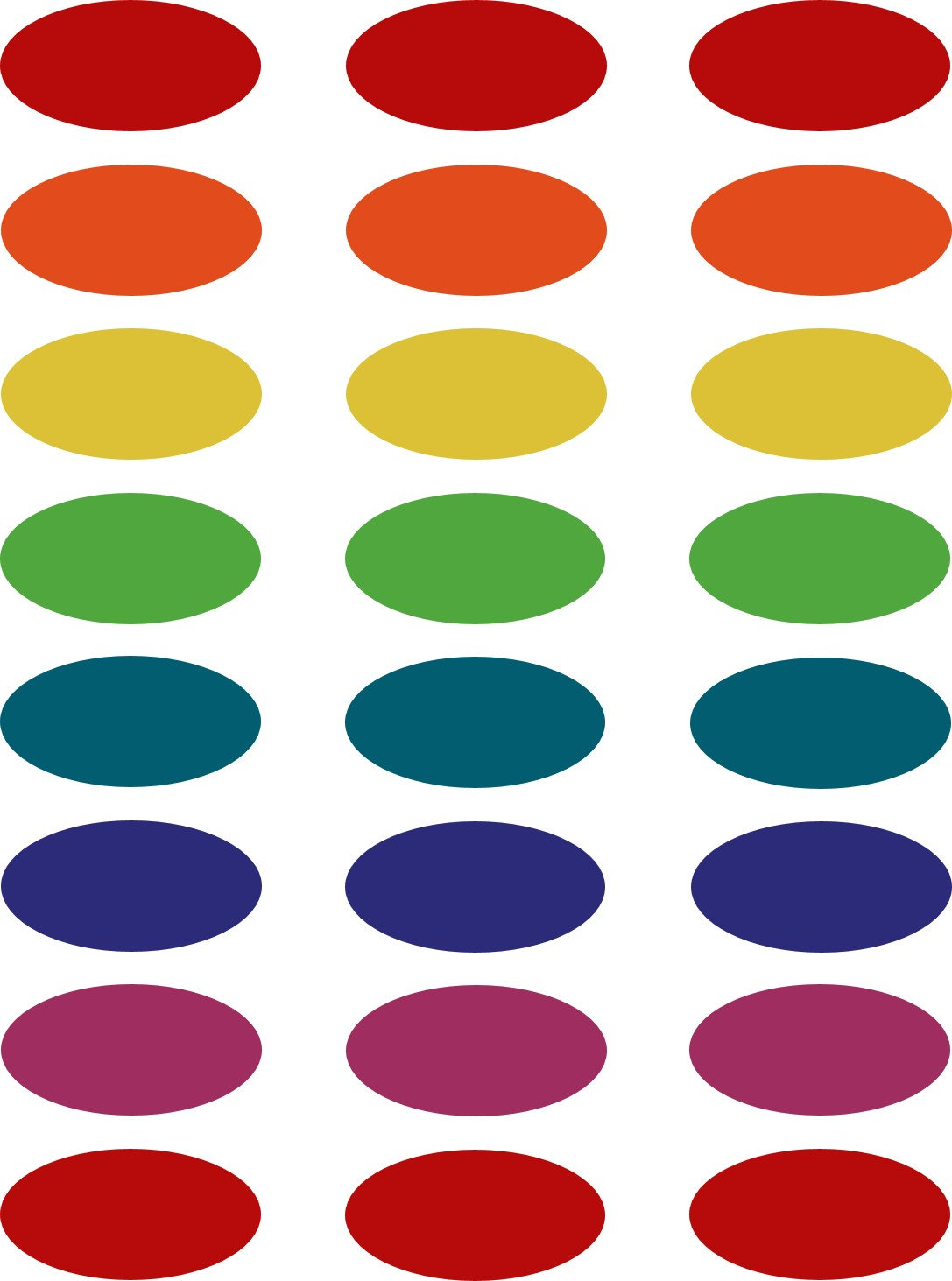 Boomwhacker/bell 1" X 2" Solfege/doremi Music Note Ovals/stickers - Etsy