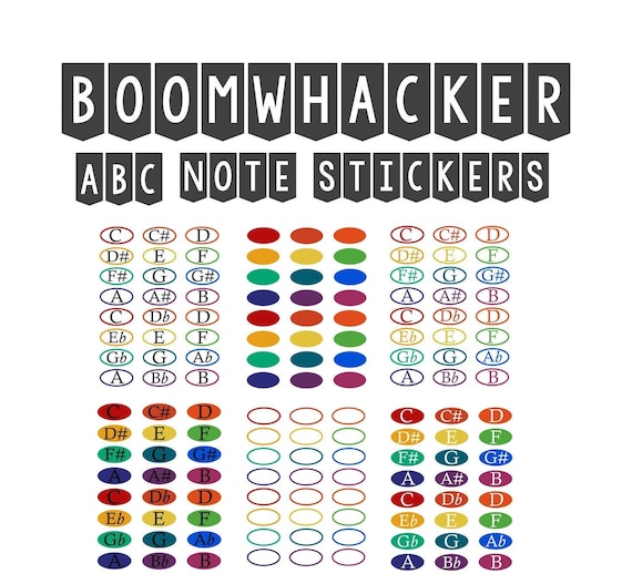 Boomwhacker/bell 1 X 2 ABC Music Note | Etsy