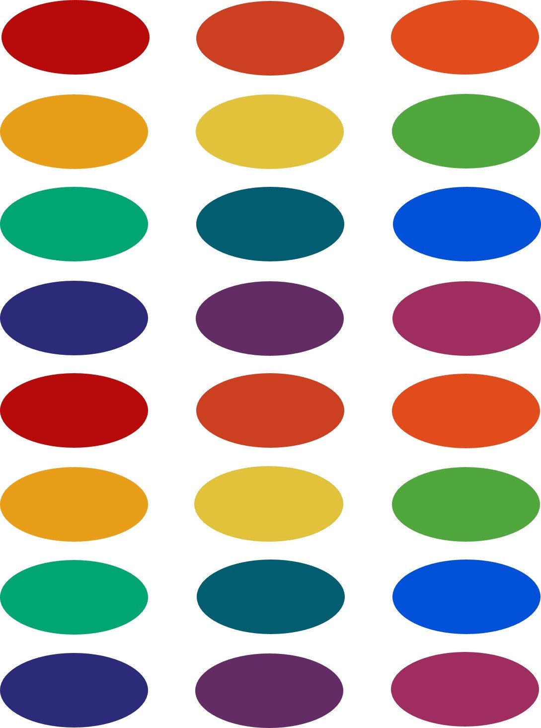 Boomwhacker/bell 1" X 2" ABC Music Note Ovals/stickers - Etsy