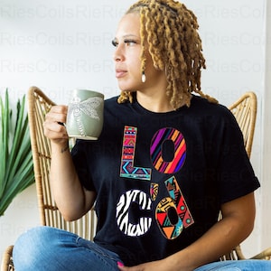 LOC'D Word Art, Patterned Letters, Dreadlocs Locs, Black Queen Girl ...