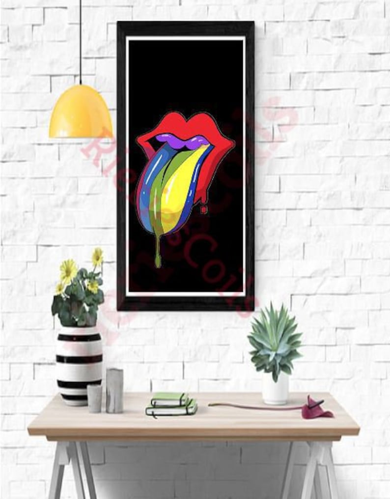 Rainbow Dripping Mouth Design 1 Download, Vector Clipart, Jpg, Png, Svg ...