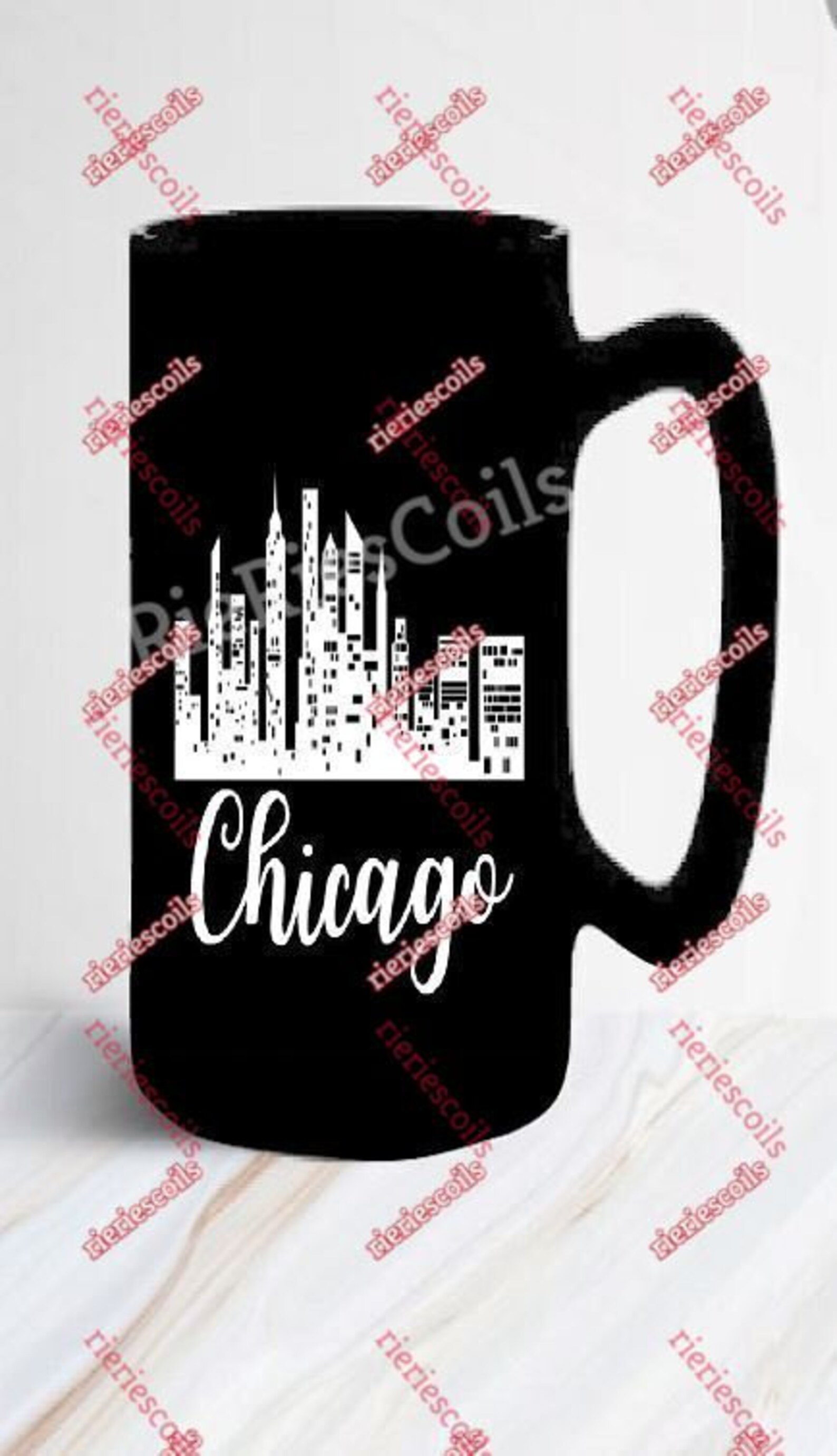 Chicago Skyline Traveler Passport Stamp Design 1 That Can Be Downloaded ...