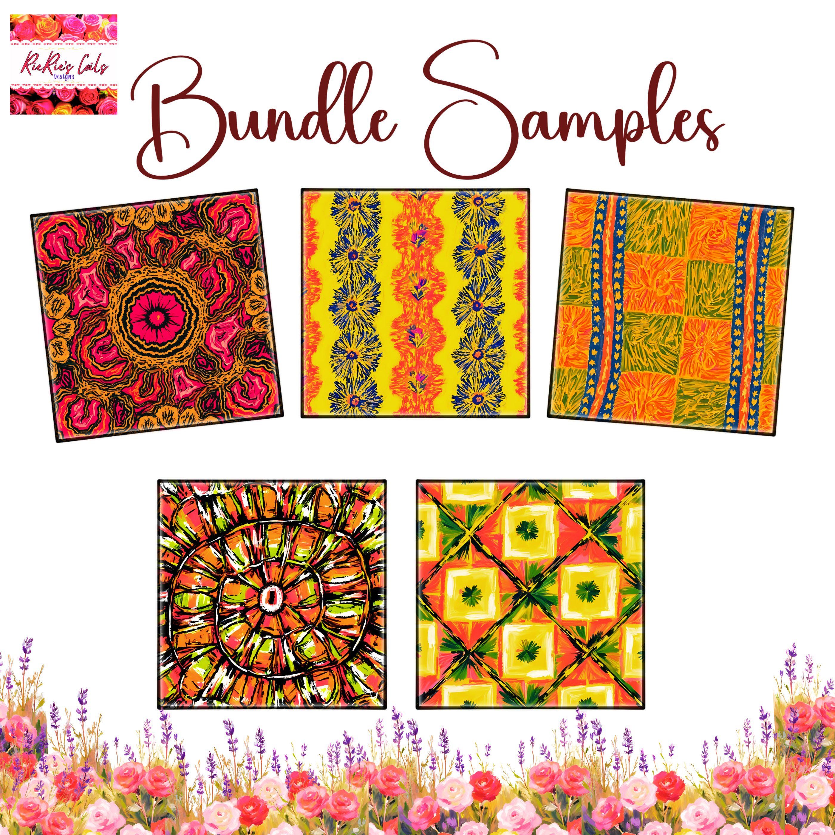 Festive Kente Cloth Inspired Patterned Design, Digital Papers, Bundle ...