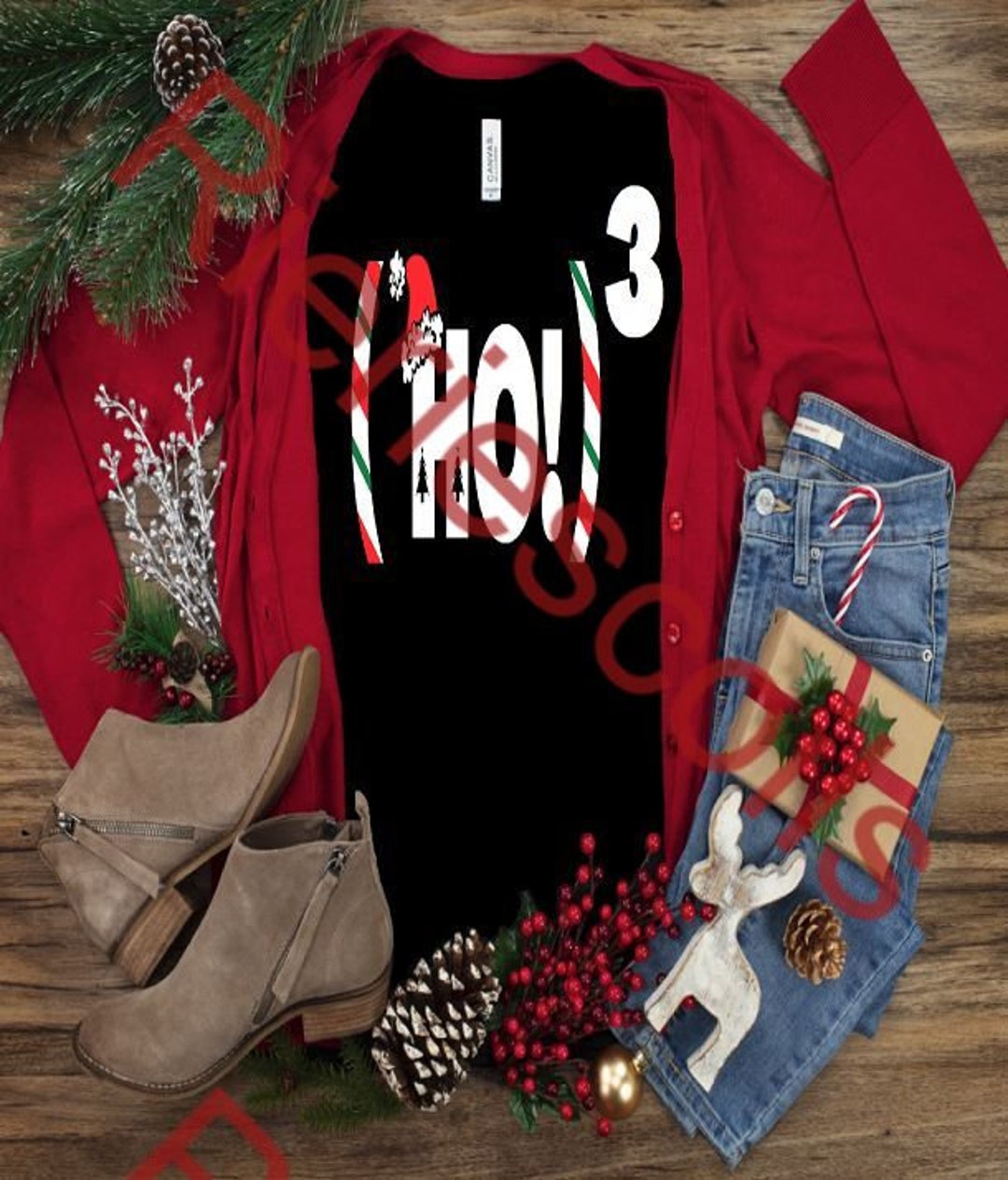 Funny Holiday Christmas Carol Caroling Santa Ho3 or Ho! Ho! Ho ...