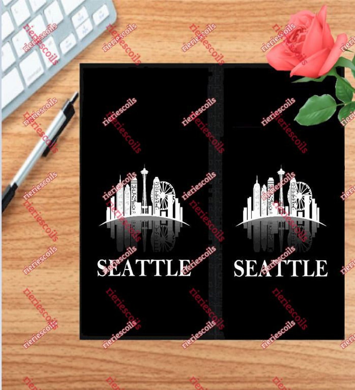 SEATTLE Skyline Traveler Passport Stamp Souvenir Design 1 That - Etsy