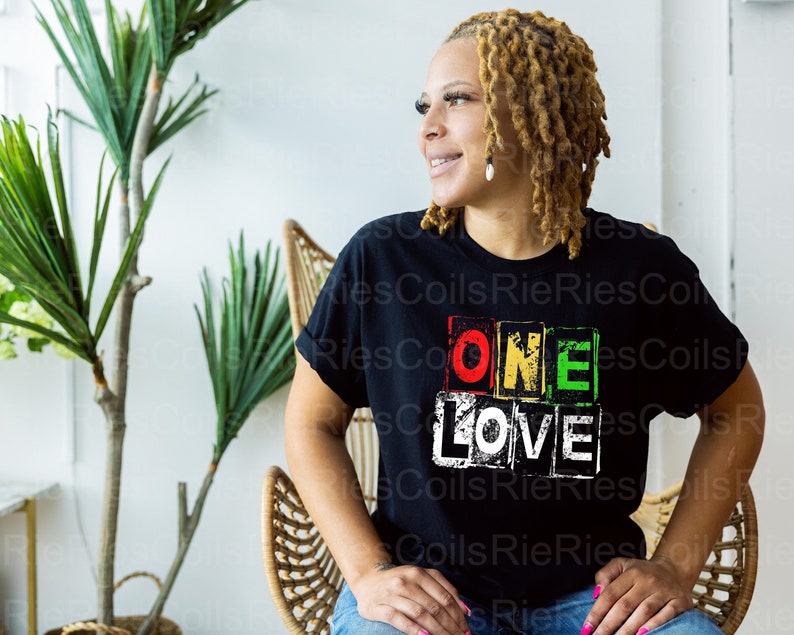 One Love Jamaica Jamaican Distressed Design 2 Red Black - Etsy