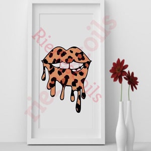 Leopard Dripping Lips Design 1 Download, Vector Clipart, Jpg, Png, Svg ...