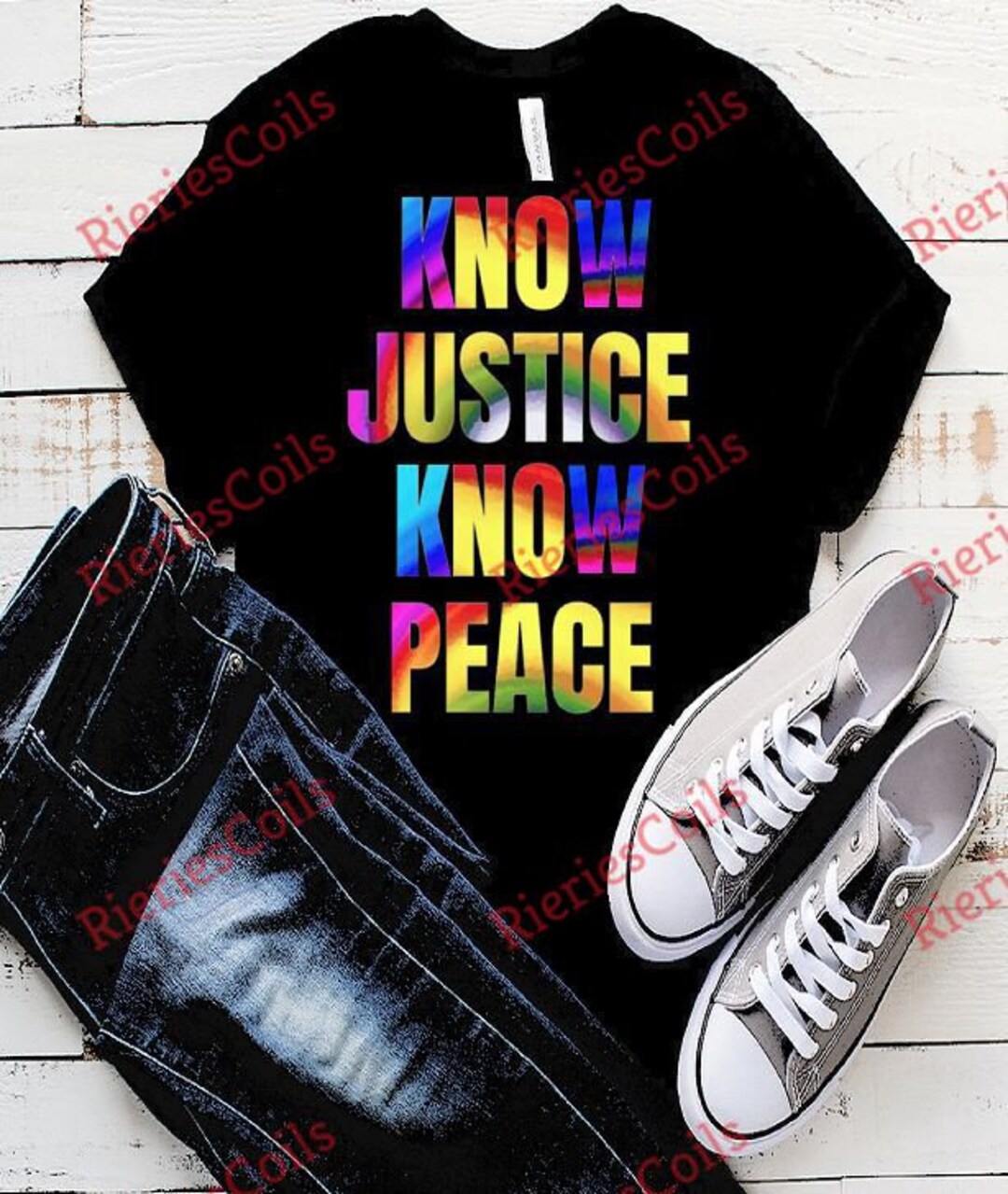 Know Justice Know Peace or No Justice No Peace Black Lives Matter BLM ...
