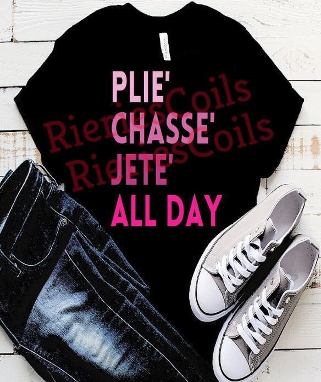BALLET Terms Plie', Chasse', Jete' All Day Word Art Ballerina, Design 1 ...