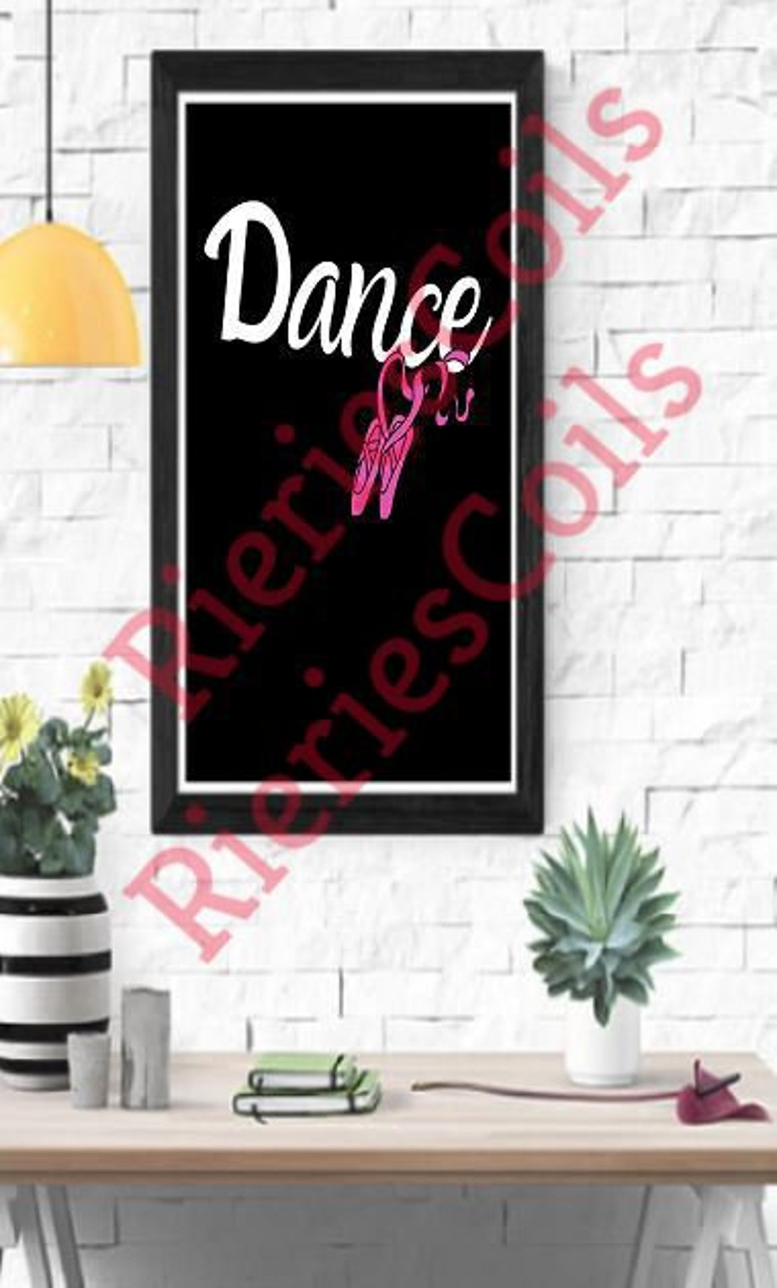 DANCE White Word Art Ballerina Modern Classical Design 1 - Etsy