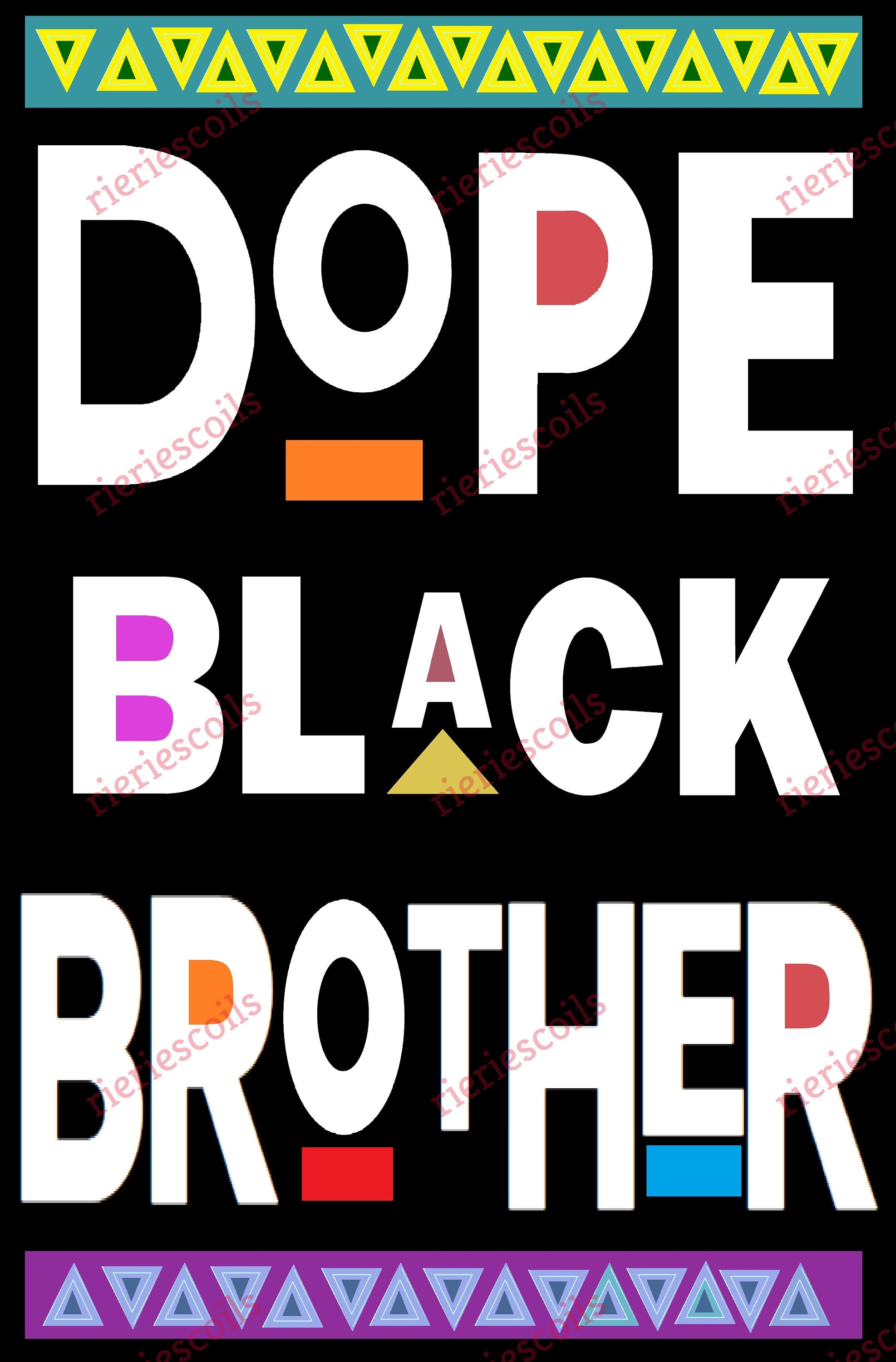 Dope Black BROTHER Printable Digital Design Vector Clipart, Jpg, Png ...
