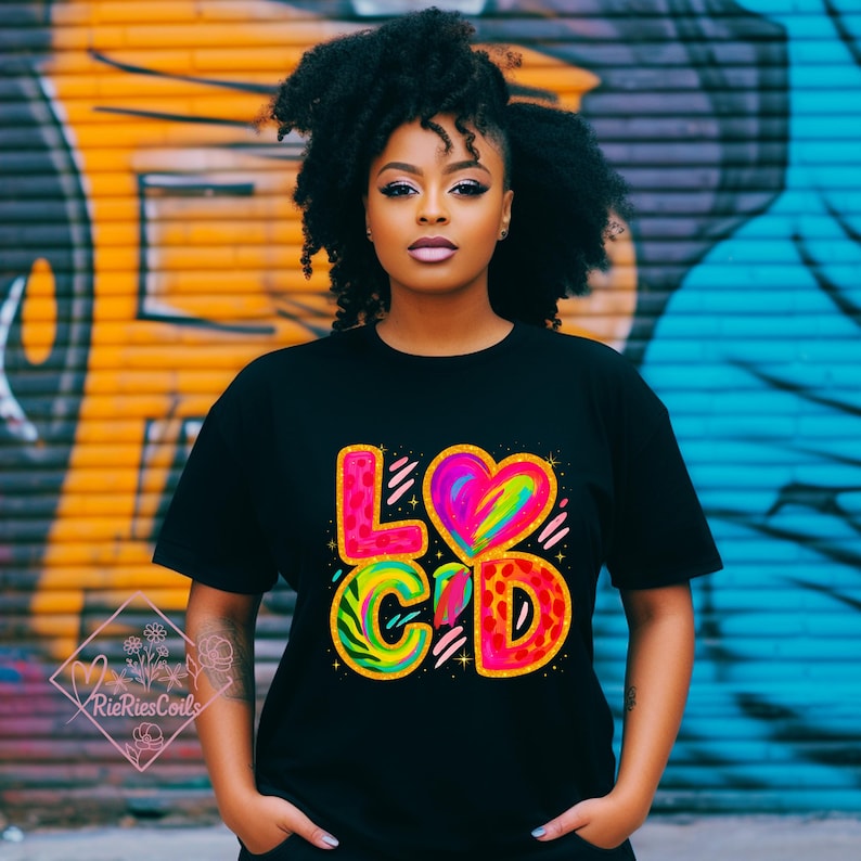 Valentines Inspired LOCD Abstract Word Art Design, 1 PNG File, Digital ...