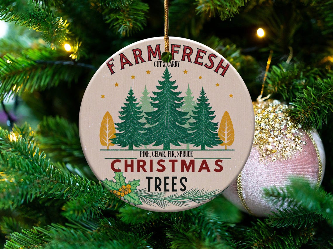 Festive Christmas Tree Farm Inspired Designs, Bundle of 10 Digital ...