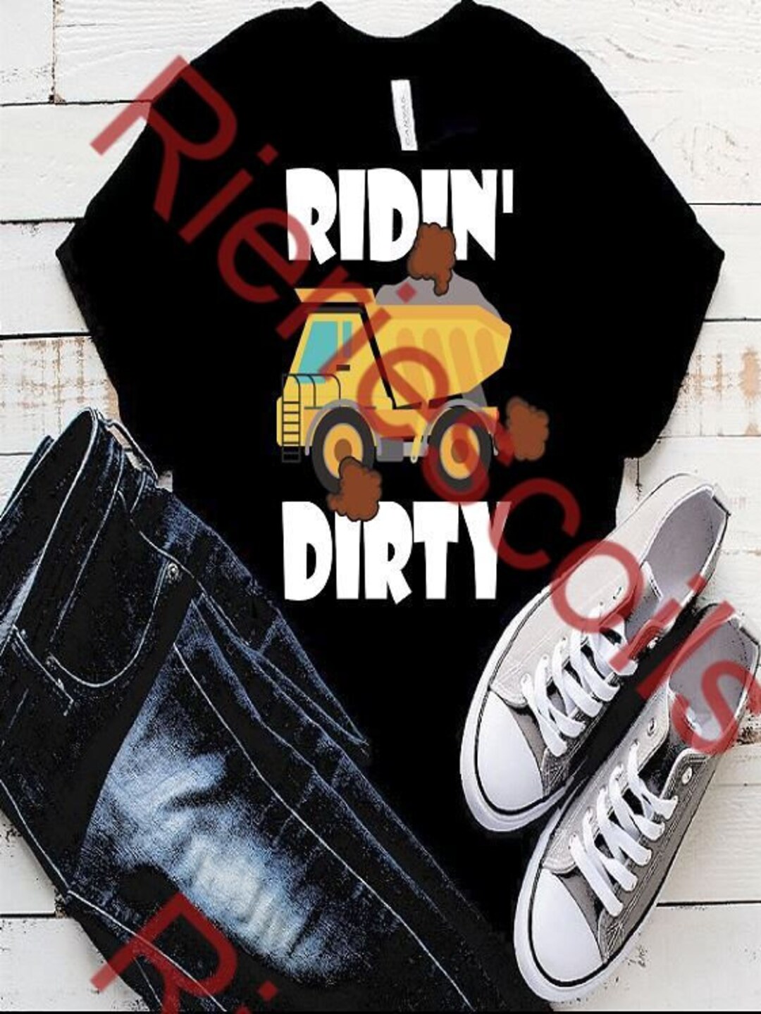 Funny Riding Ridin' Dirty Dump Truck Driver Printable Digital Design 1 ...