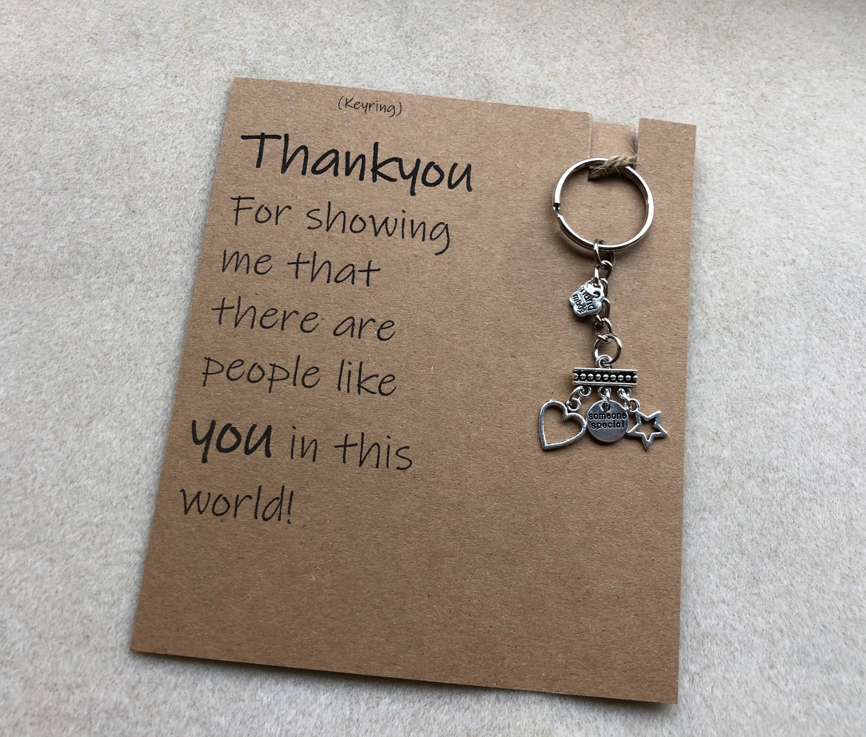 Thankyou Keyring / Bag Charm FREE Delivery - Etsy