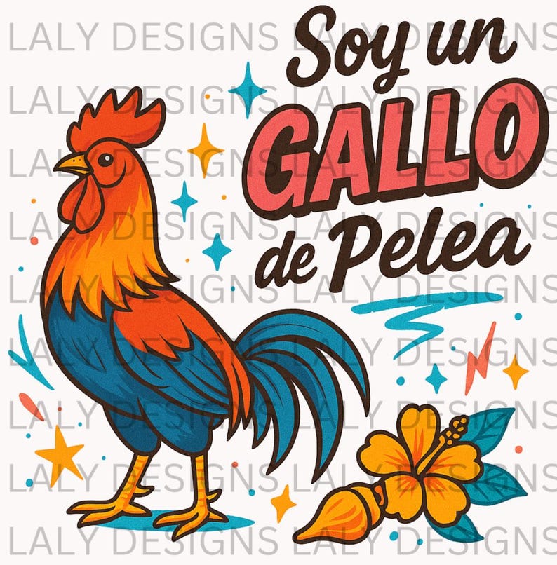 Soy Un Gallo De Pelea Png Instant Digital Download Sublimation Design ...