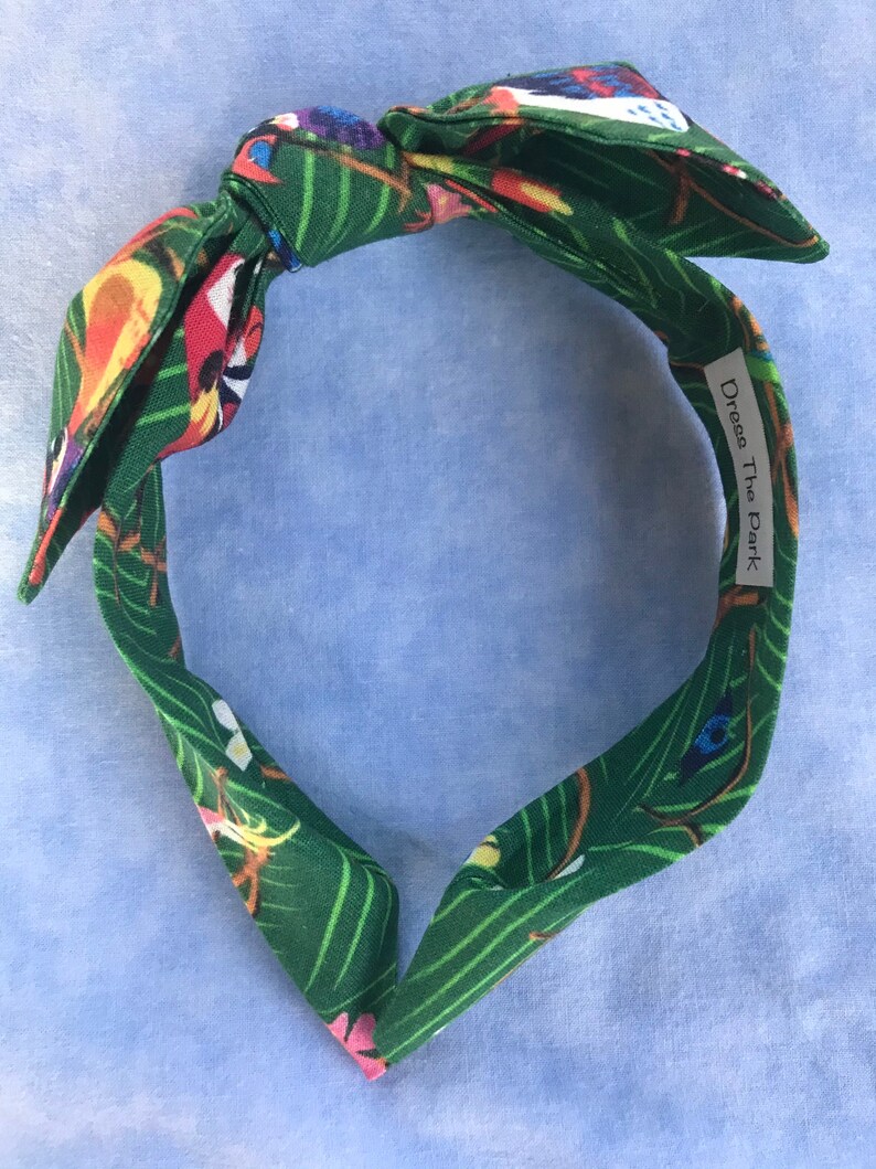 Headbands With Character Tiki Room Themed Bow Bands | Etsy