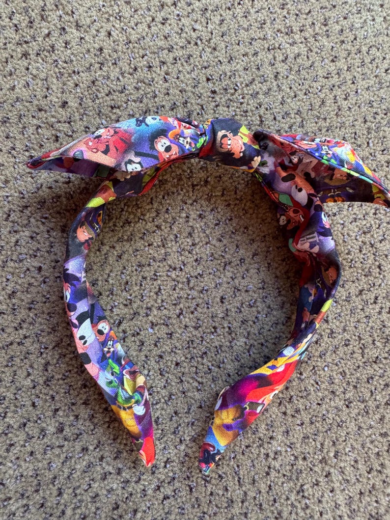 Headbands With Character, A Goofy Movie, Themed Tie Bow Band - Etsy