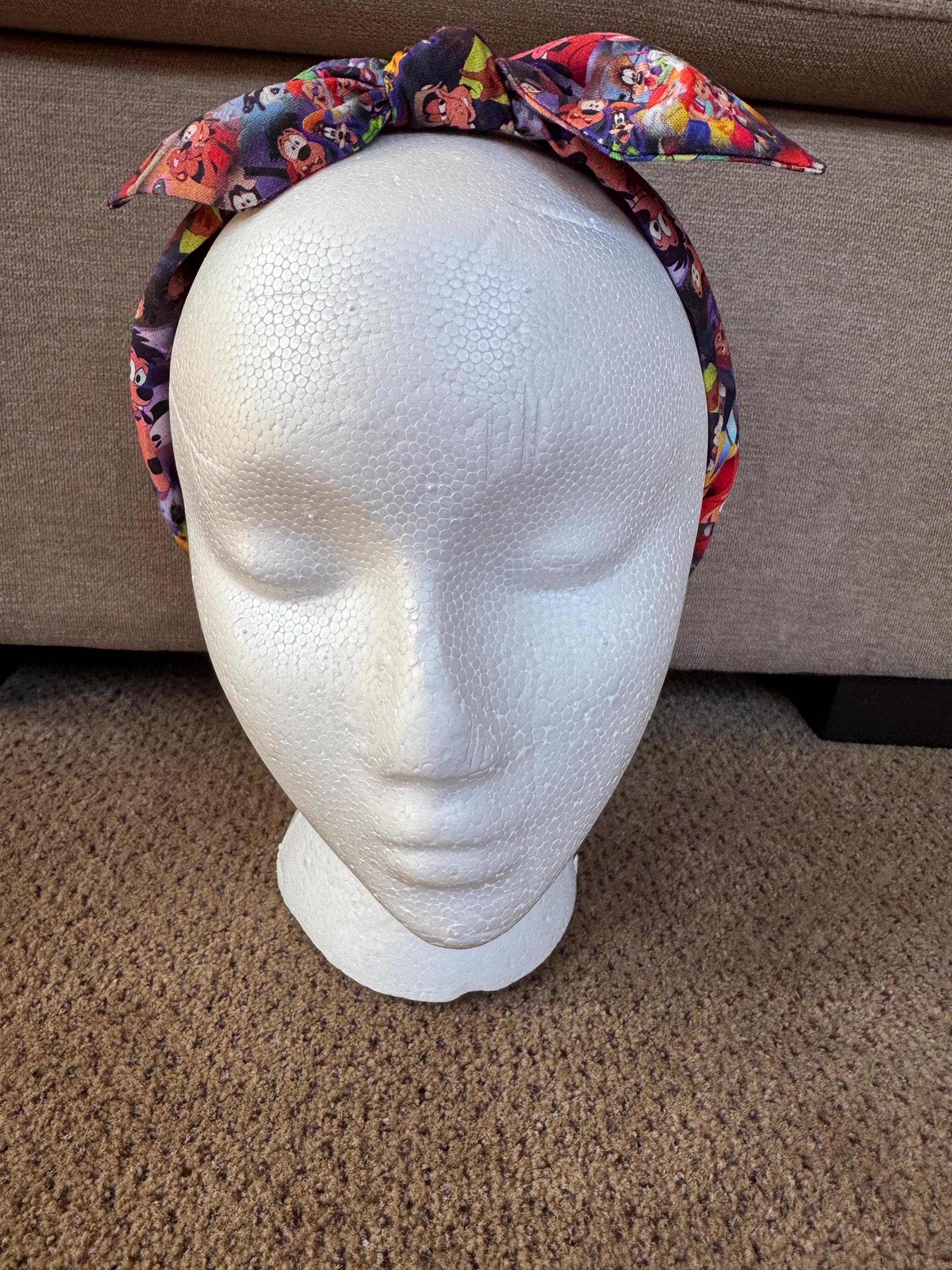 Headbands With Character, A Goofy Movie, Themed Tie Bow Band - Etsy