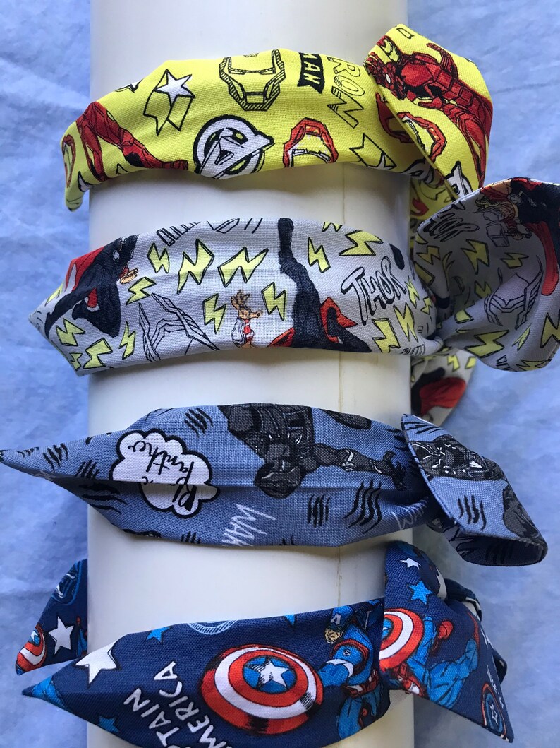 Headbands With Character, Marvel, Thor, Iron Man, Captain America ...