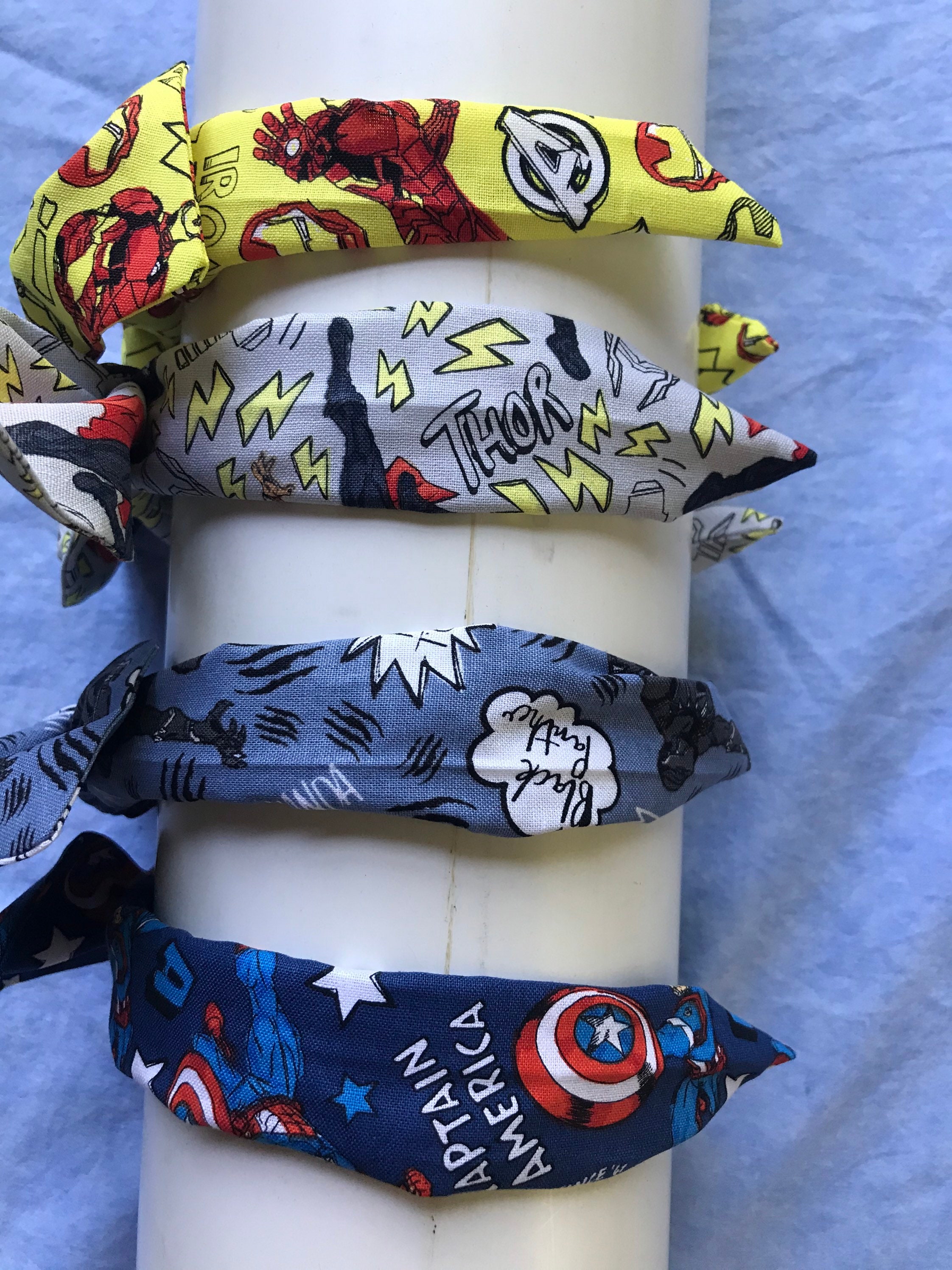 Headbands With Character, Marvel, Thor, Iron Man, Captain America ...