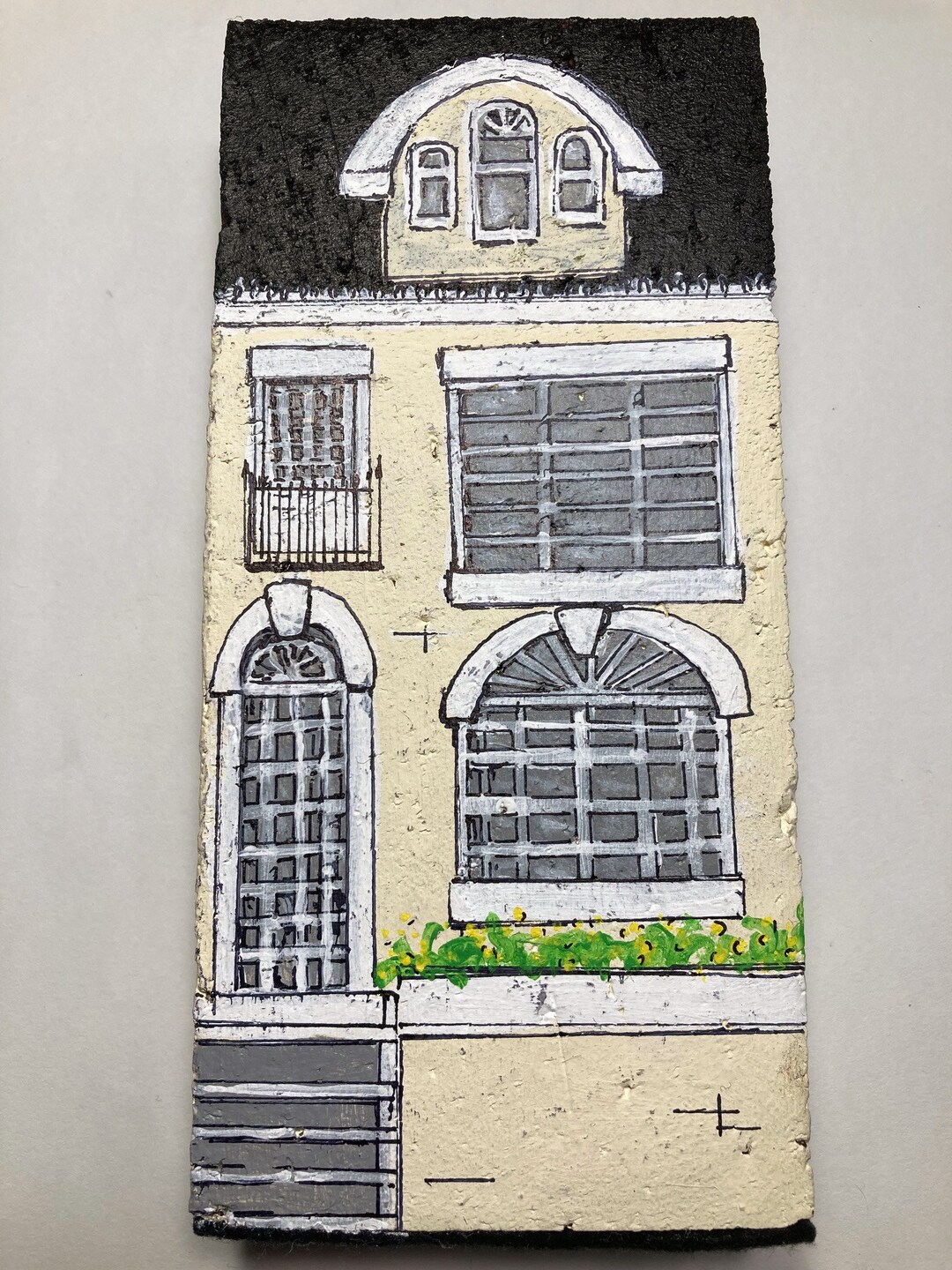 Hand Painted Brick Inspired by Richmond, Virginia Fan District Houses 3 ...