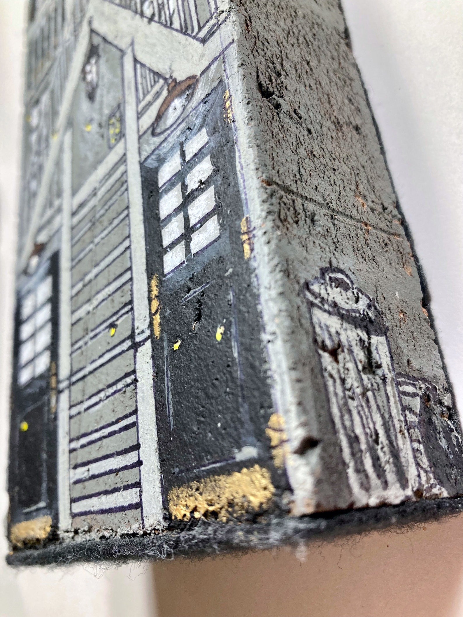 Fan Brick Lightning Bugs House. Hand Painted Brick Inspired by Richmond ...