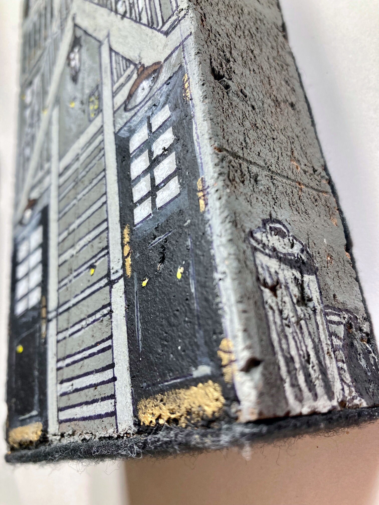 Fan Brick Lightning Bugs House. Hand Painted Brick Inspired by Richmond ...
