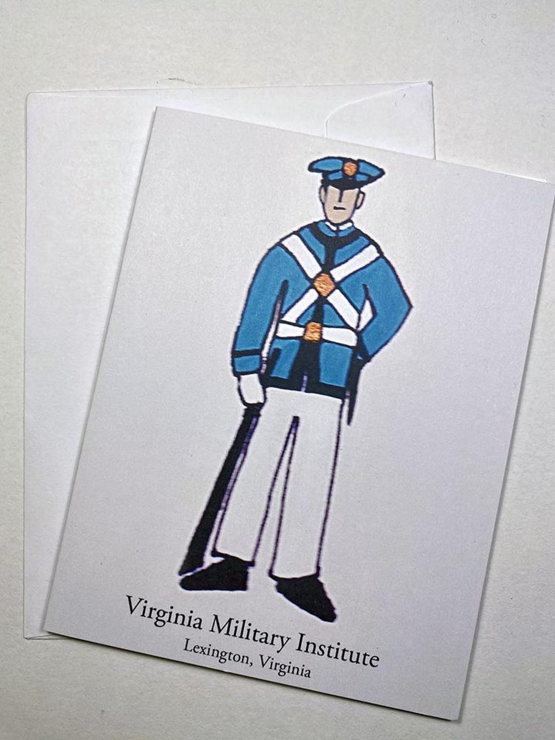 VMI Cadet Note Cards: Original Illustration, Pack of 5 - Etsy