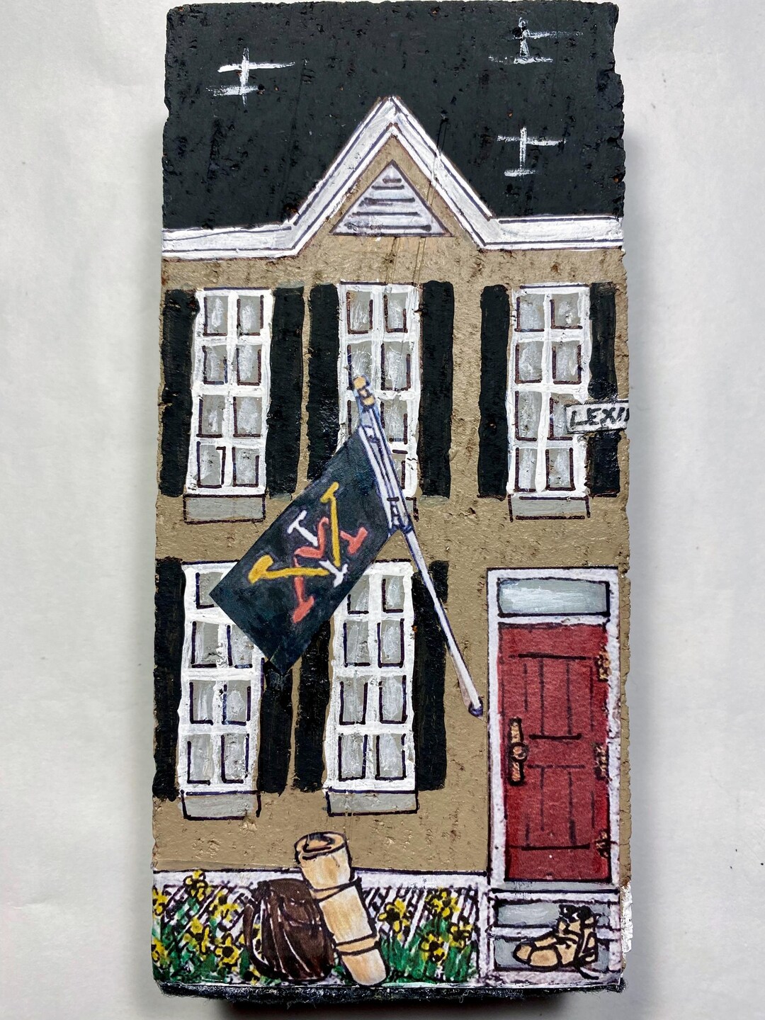 Fan Brick VMI House. Hand Painted Brick Inspired by Richmond, Virginia ...