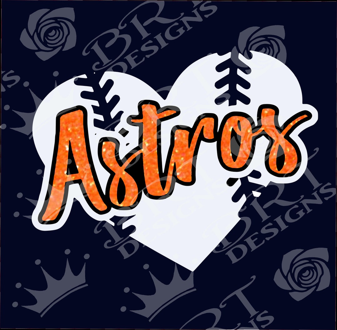 Astros Heart Houston PNG - Etsy