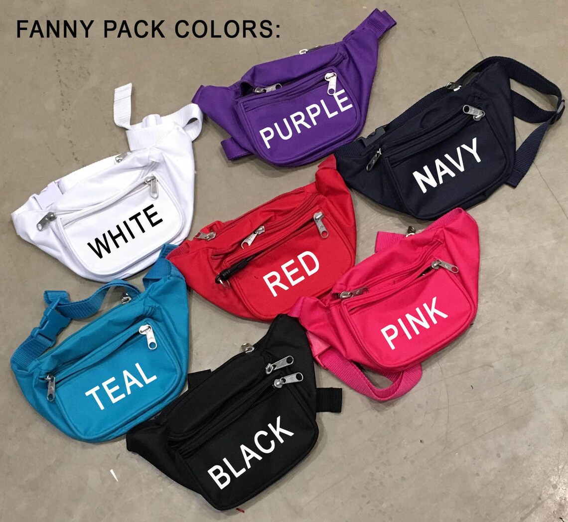 Set of Personalized /custom Fanny Packs (bachelorette, Family Vacation ...