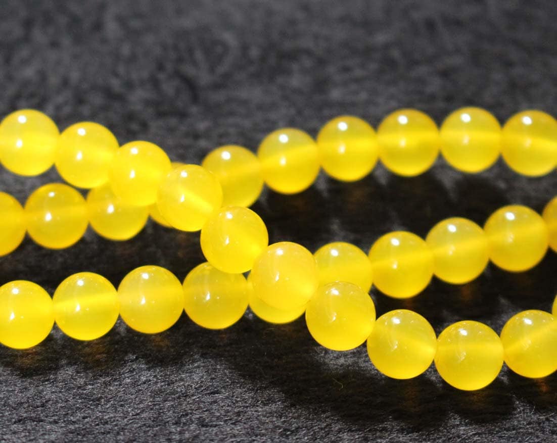 Natural Yellow Agate Smooth and Round Stone - Etsy