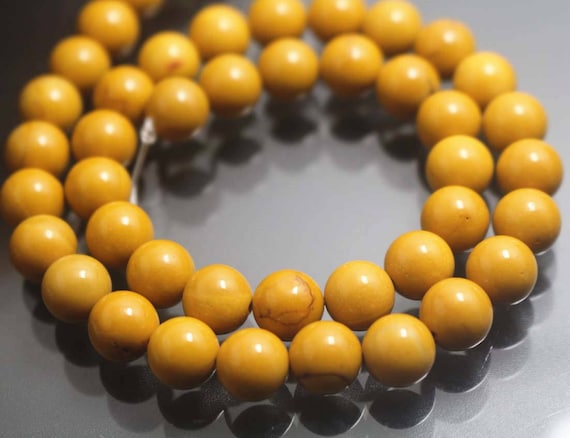 Yellow Jasper Beads6mm/8mm/10mm Smooth and Round Yellow | Etsy