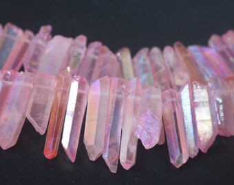 AAA Rough Quartz Points Crystal Point Beads Raw Crystal Quartz - Etsy