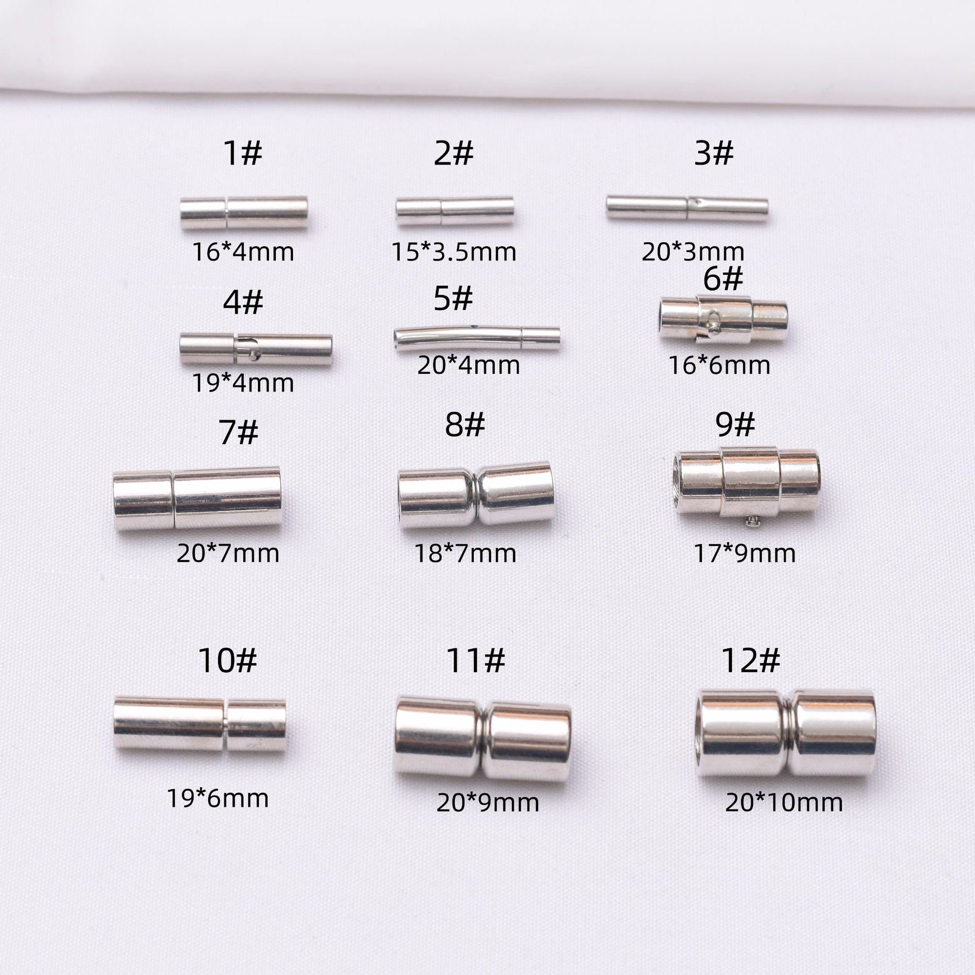10 Pcs 14k Gold-plated Cylindrical Magnet Buckle,diy Jewelry ...